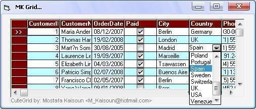 Using Grid Activex Control With Vbnet